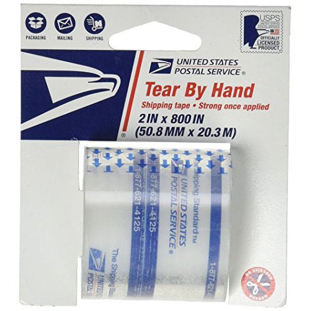 LePage's USPS Tear By Hand Tape 2 x 800 Inches (83726) - Walmart.com
