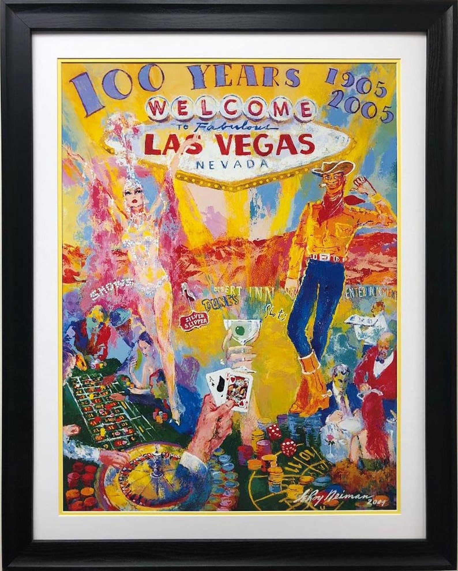 LeRoy Neiman "100 Years of Neon" FRAMED New Art Generic - Walmart.com