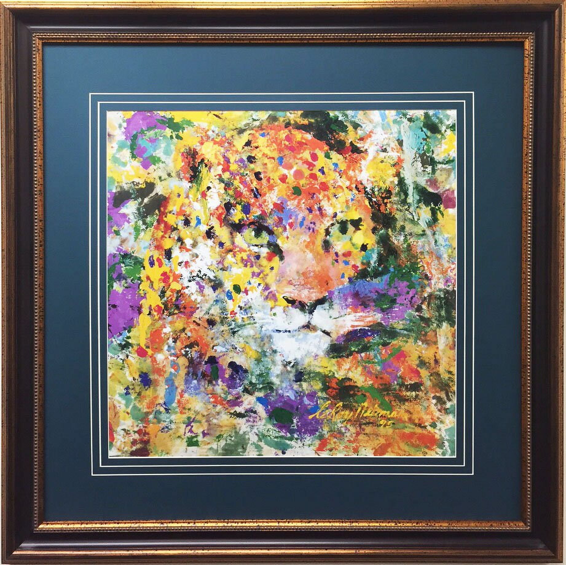 LeRoy Neiman "Portrait of a Leopard" Newly CUSTOM FRAMED Art Lithograph ...