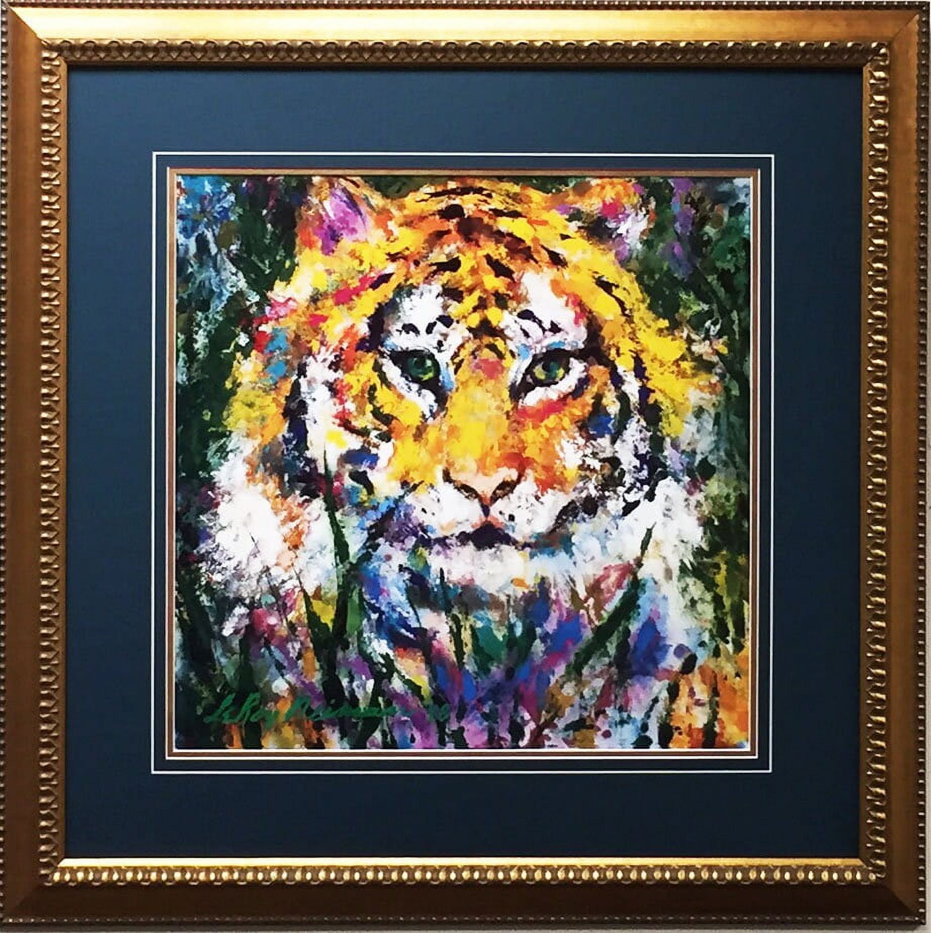 LeRoy Neiman "Portrait of a Tiger" Newly CUSTOM FRAMED Art Lithograph ...