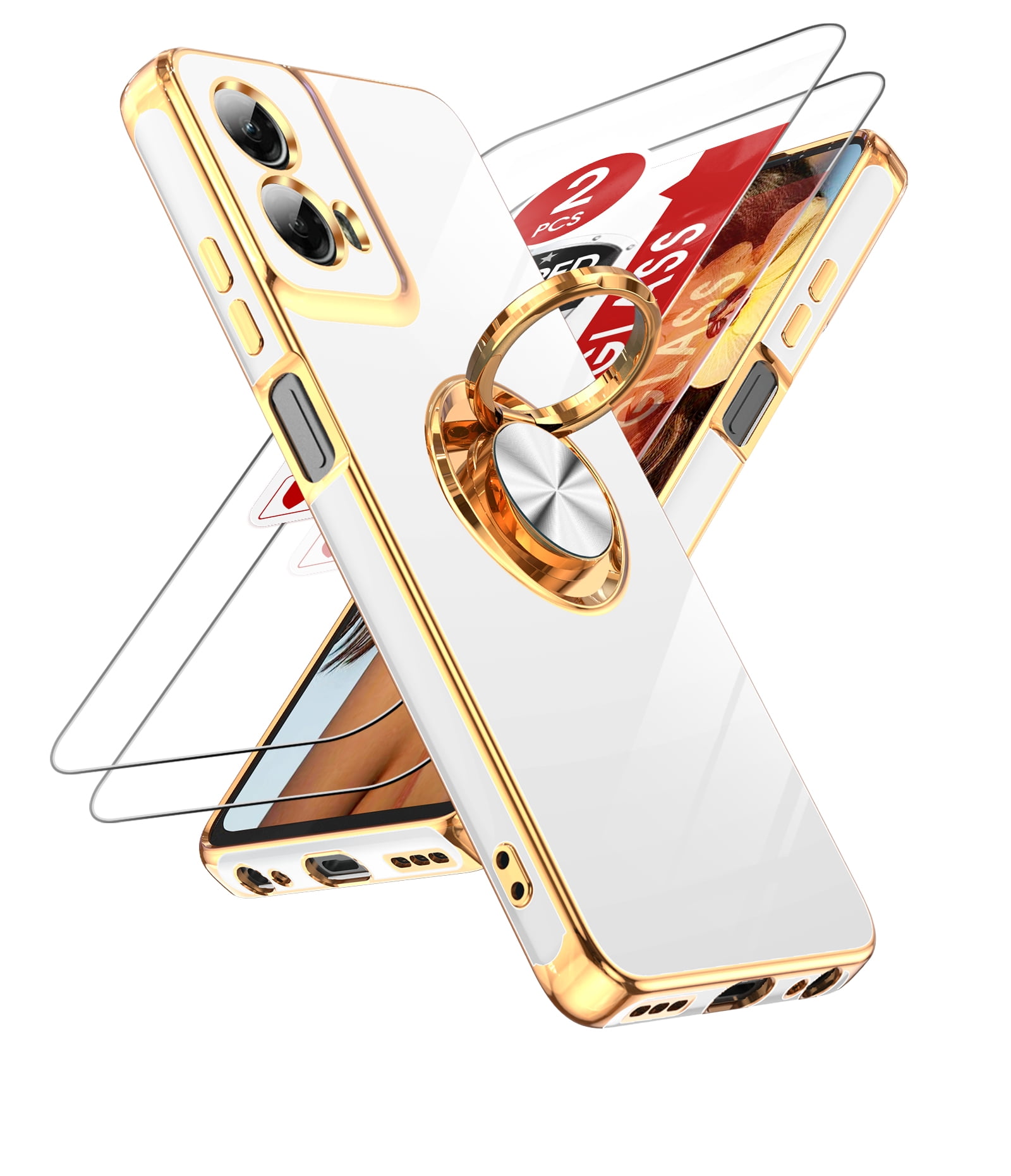 LeYi Case For Moto G Play 5G 2024: 2pcs Tempered Glass Screen Protector ...