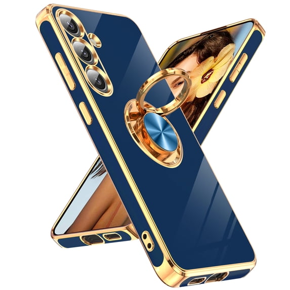 LeYi For Samsung Galaxy S24 5G Phone Case: With 360° Rotatable Ring ...