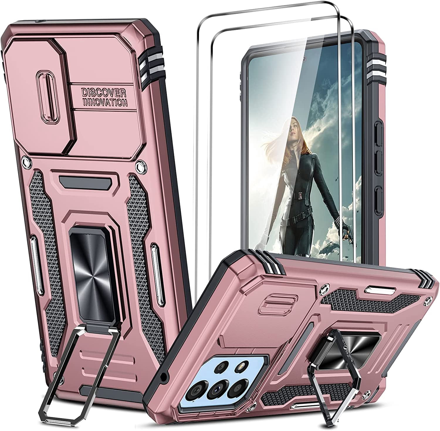 LeYi Galaxy A53 5G Case, Samsung A53 Case with Slide Camera Cover + [2 ...