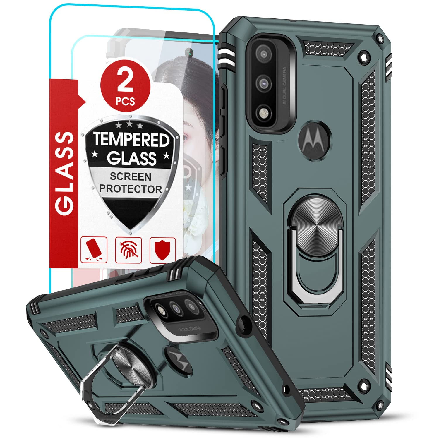 LeYi for Moto G Pure Case, Moto G Power 2022 Case with Slide Camera ...