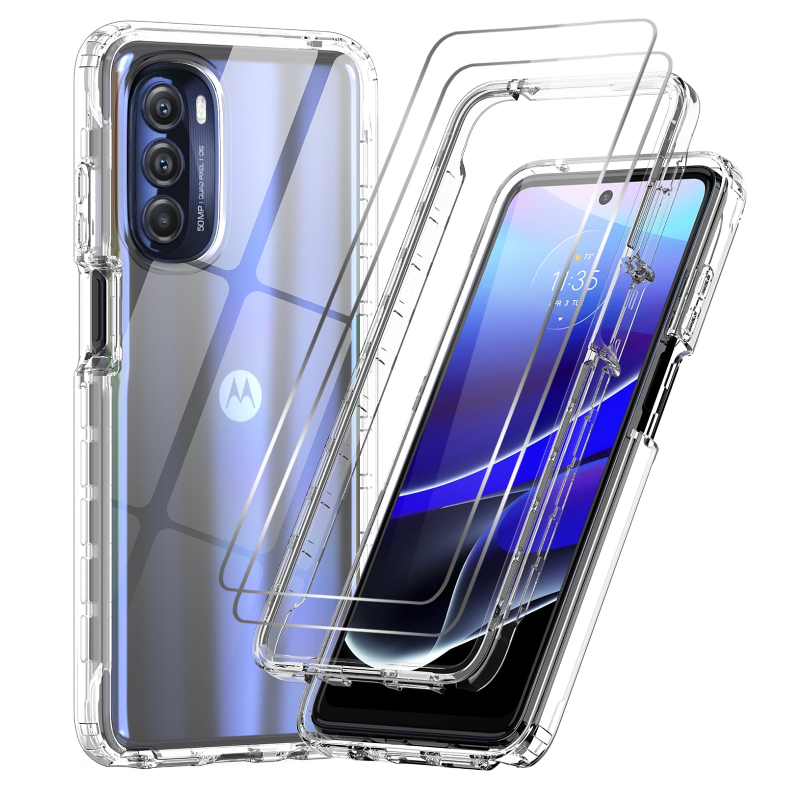 LeYi for Moto G Stylus 5G 2022 Case, G Stylus 5G Case with 2 Tempered ...