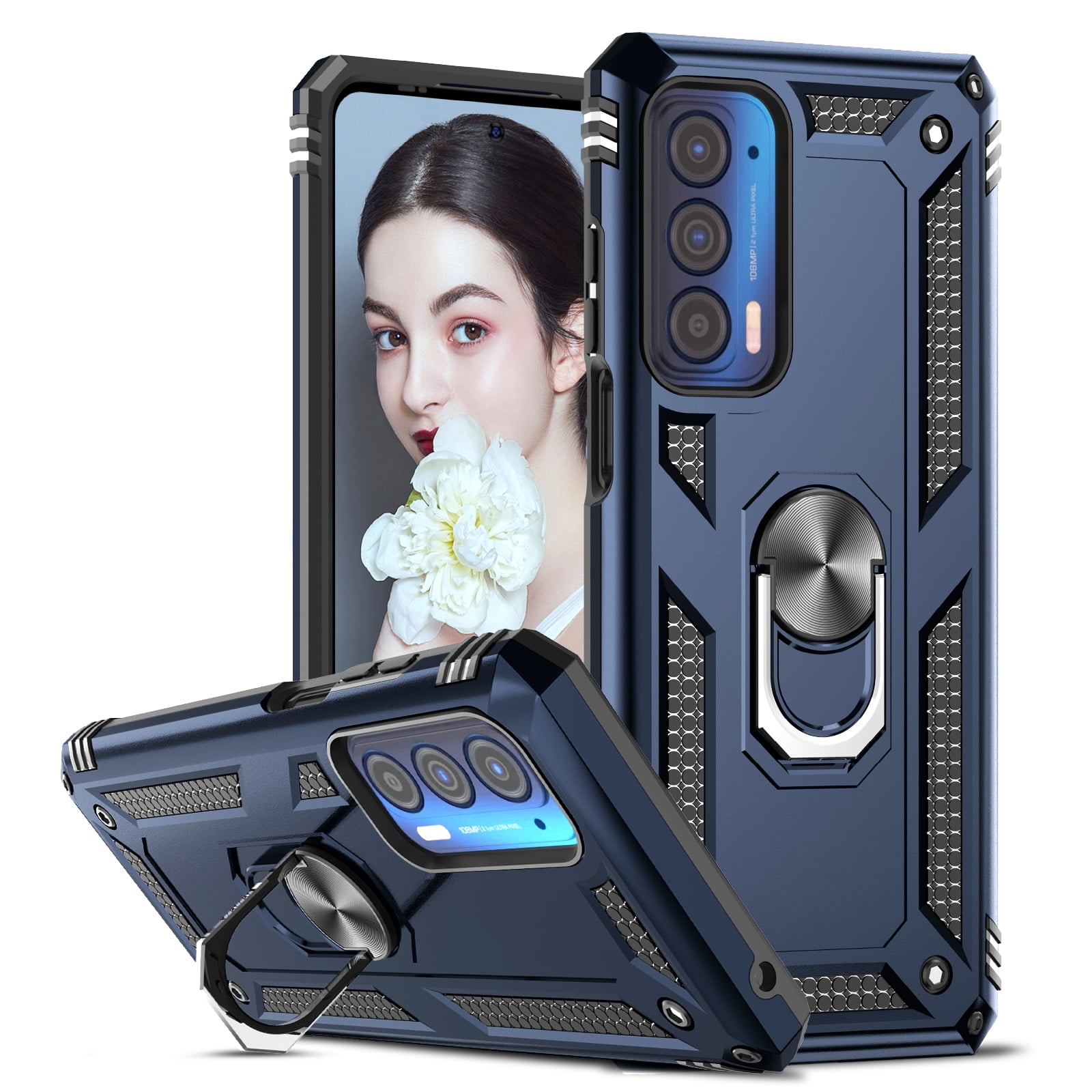 Leyi Motorola Edge 5G UW Case, Military-Grade Shockproof Protective ...