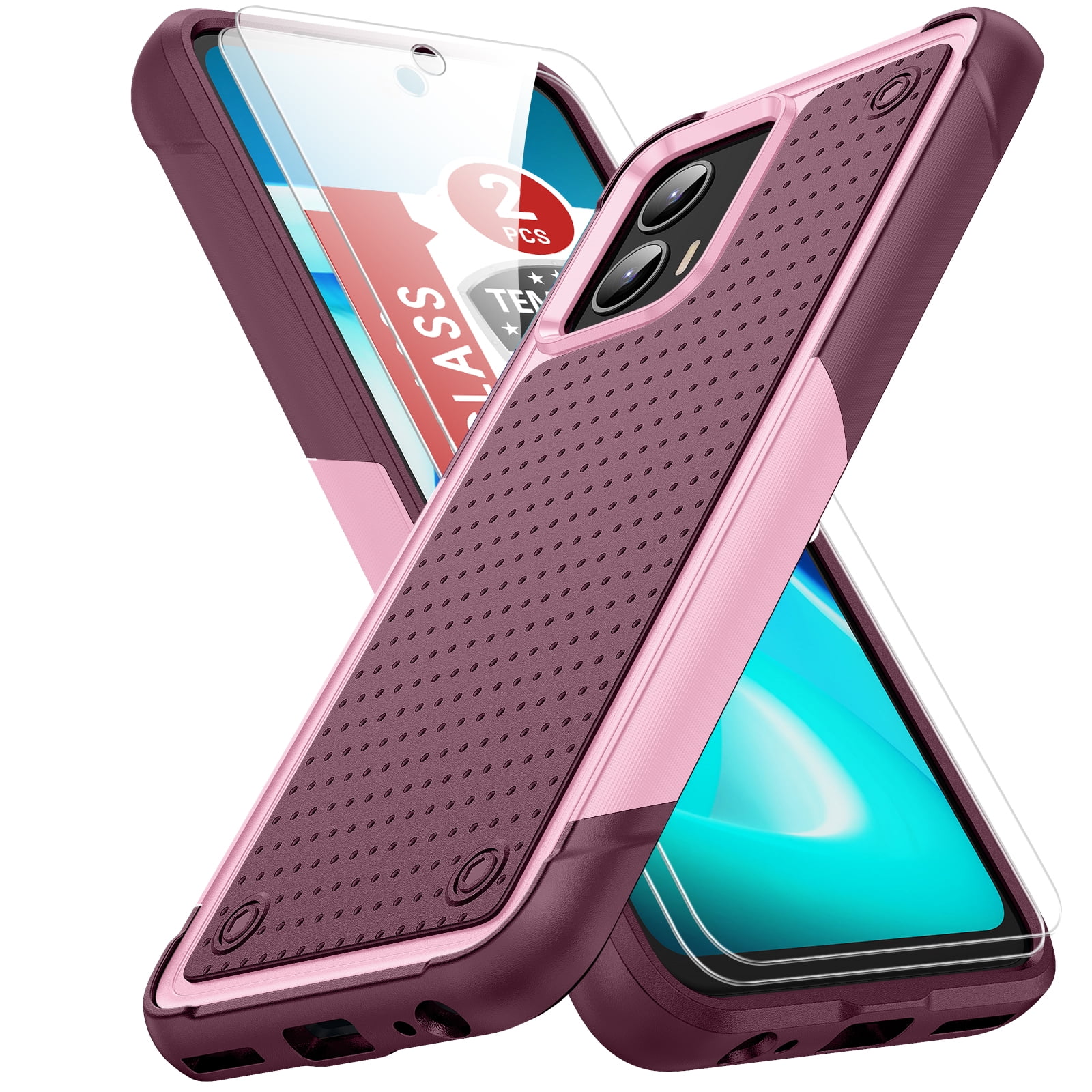 LeYi Motorola G 5G 2023 Case with 2 Pack Screen Protectors, Dual Layer ...