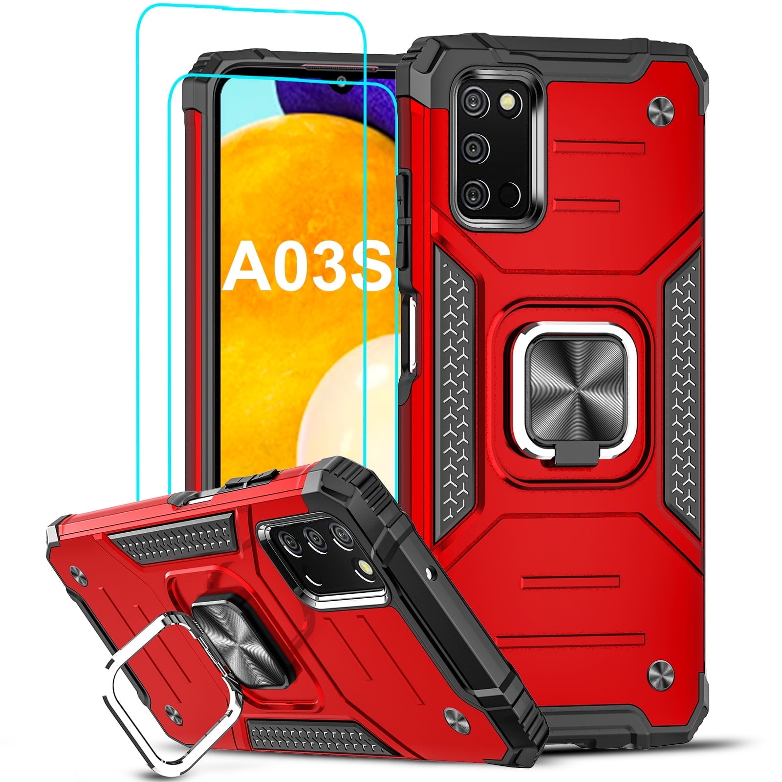 LeYi for Samsung Galaxy A03S Case (Not A03), 2 x Screen Protector ...