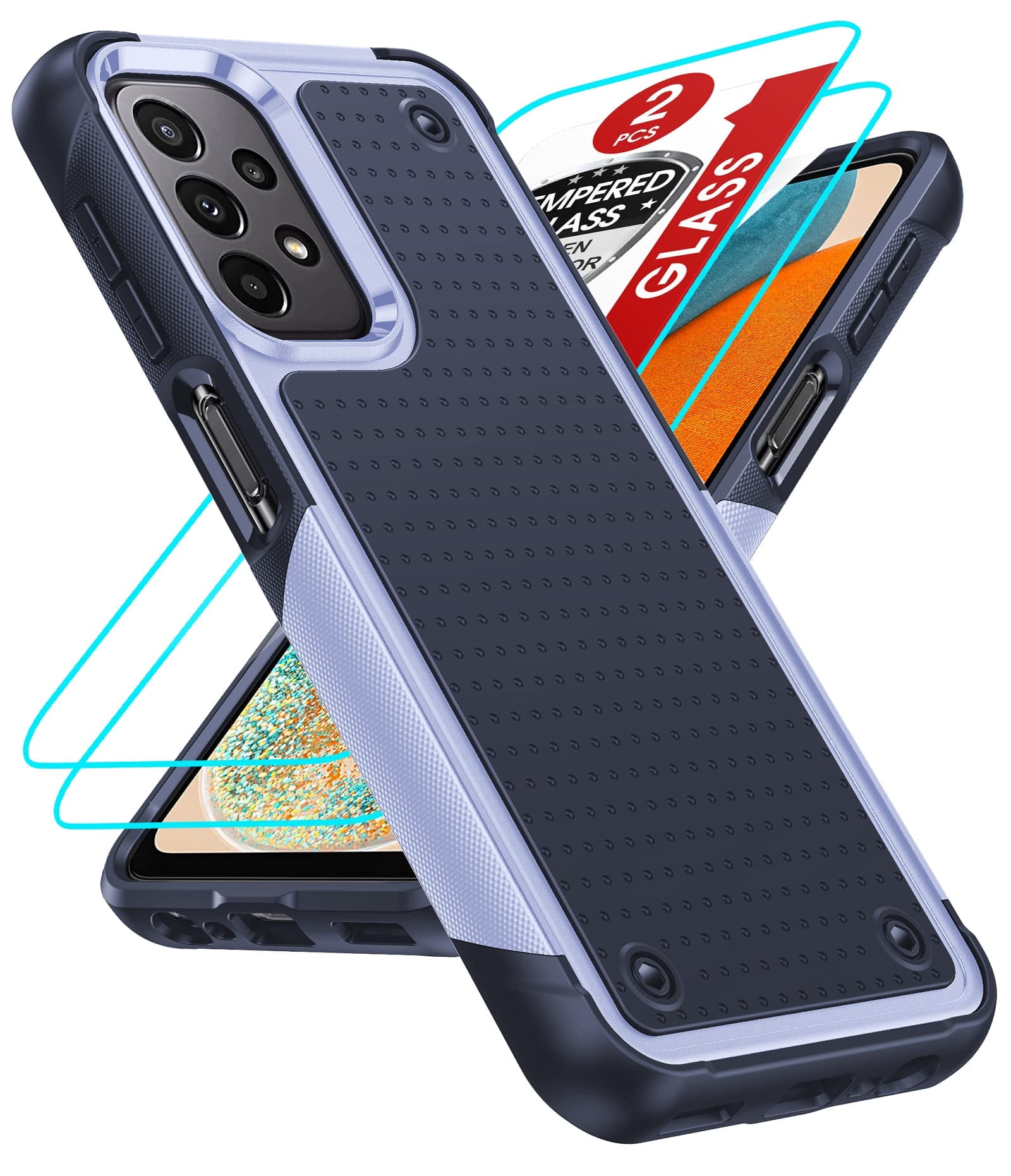 LeYi For Samsung Galaxy A13/ A32/ A23/ A04S 5G Case, 2 Pack Tempered ...