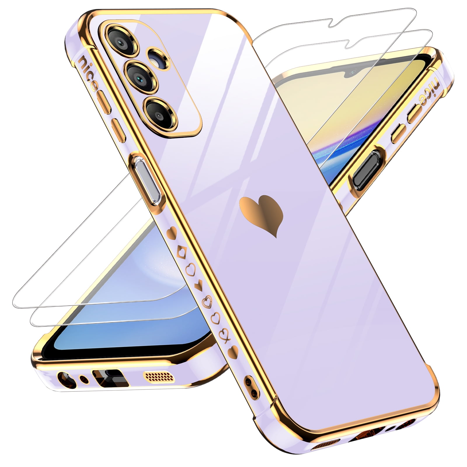 LeYi for Samsung Galaxy A15 5G Case: with Tempered Glass Screen ...