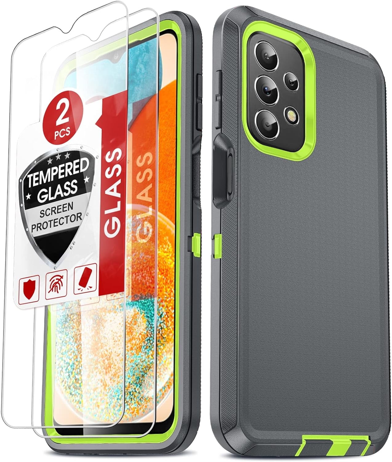 LeYi for Samsung Galaxy A25 5G, A25 5G Case with [2 Pack] Tempered ...