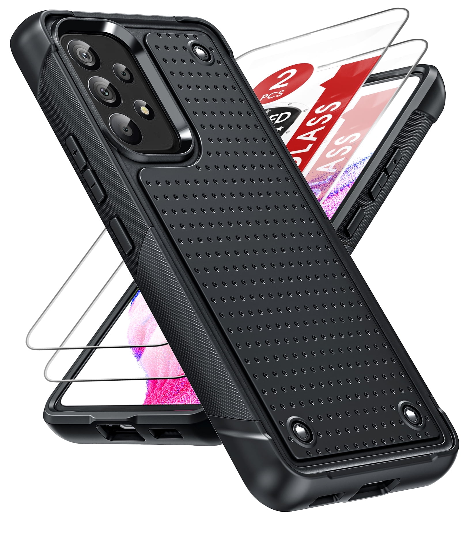 LeYi for Samsung Galaxy A53 5G Case with [2 Pack] Screen Protectors, 4 ...