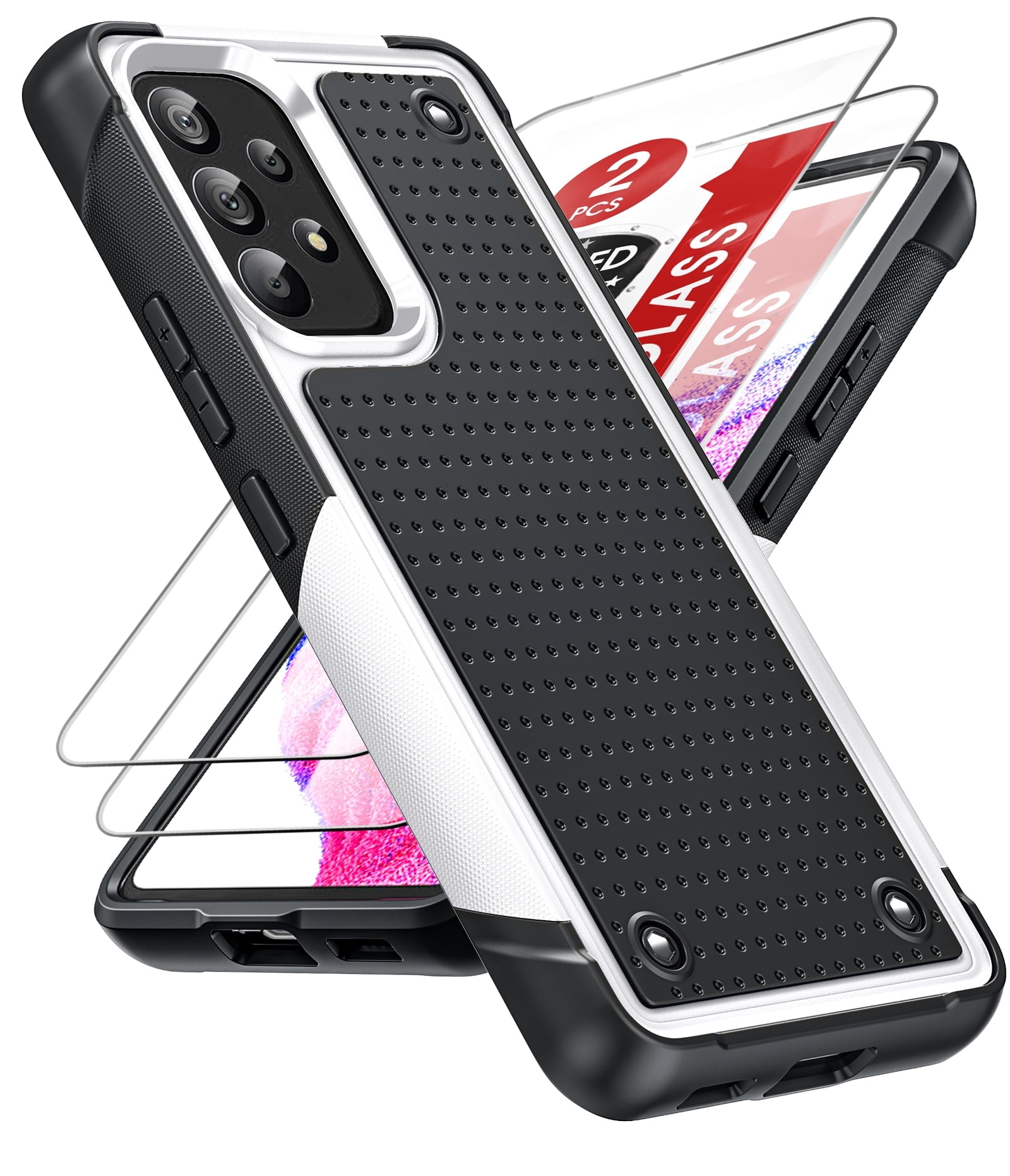 LeYi for Samsung Galaxy A53 5G Case with [2 Pack] Screen Protectors, 4 Corners with Airbags, Non ...