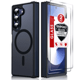 Leyi, Samsung Galaxy Z Fold 6 Case, Compatible with MagSafe, Black ...