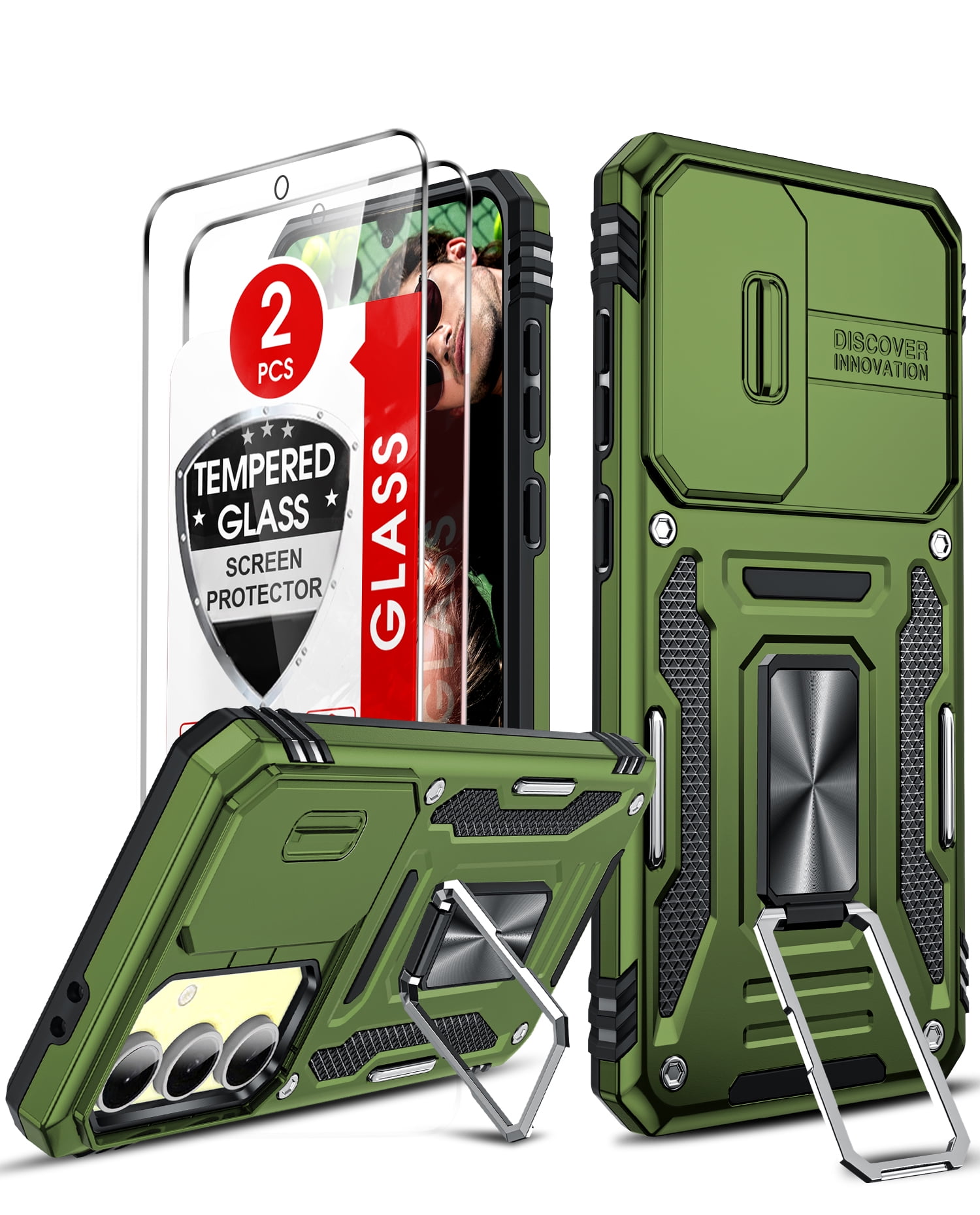 LeYi for Samsung S24 FE 5G Case: Military-Grade Heavy Duty Cover with ...