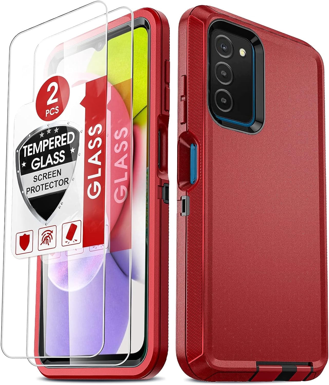 LeYi for Samsung Galaxy AO3S Phone Case, Galaxy A03S Case with [2 Pack ...