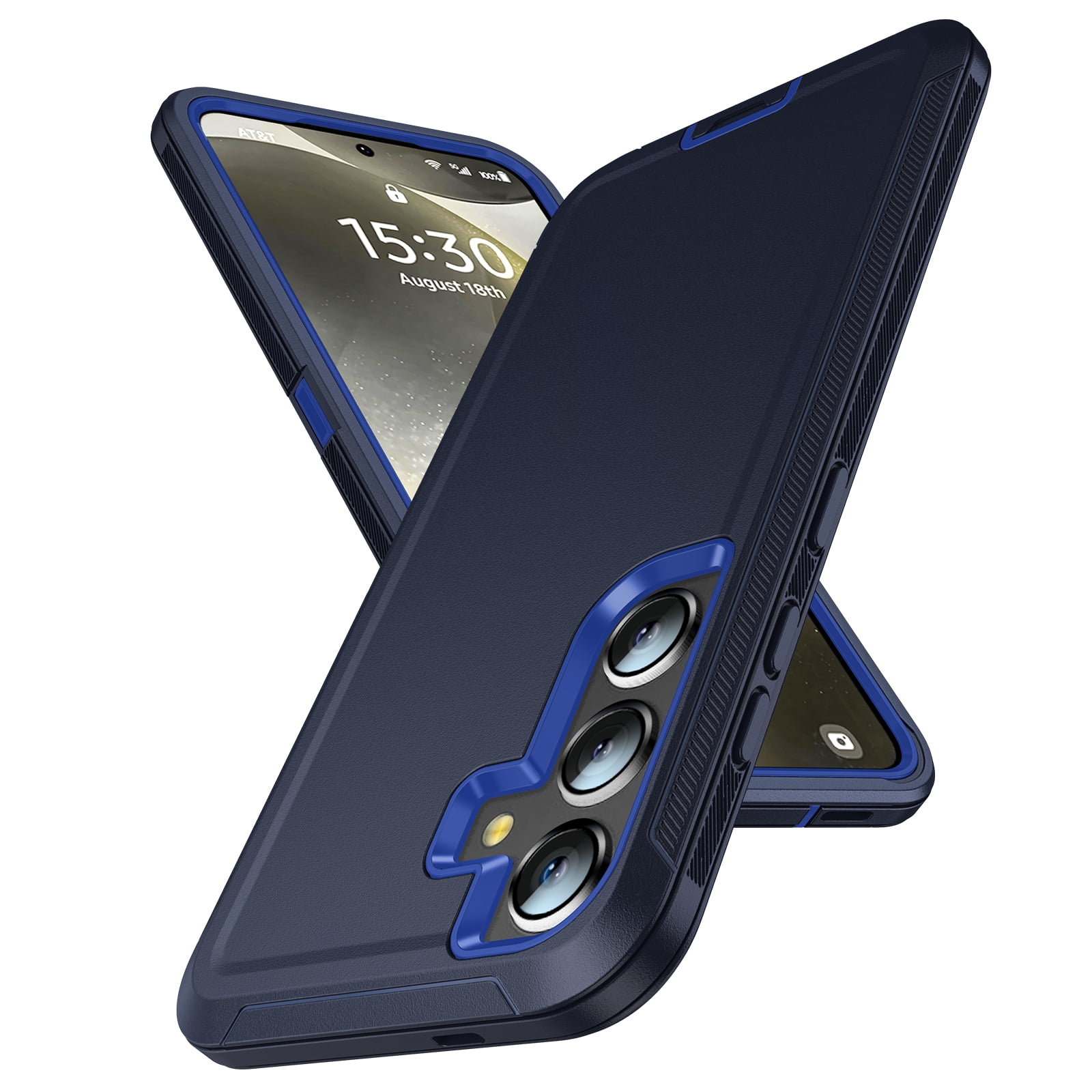 LeYi for Samsung S24 Case: Galaxy S24 Phone Case, Heavy Duty 3 in 1 ...