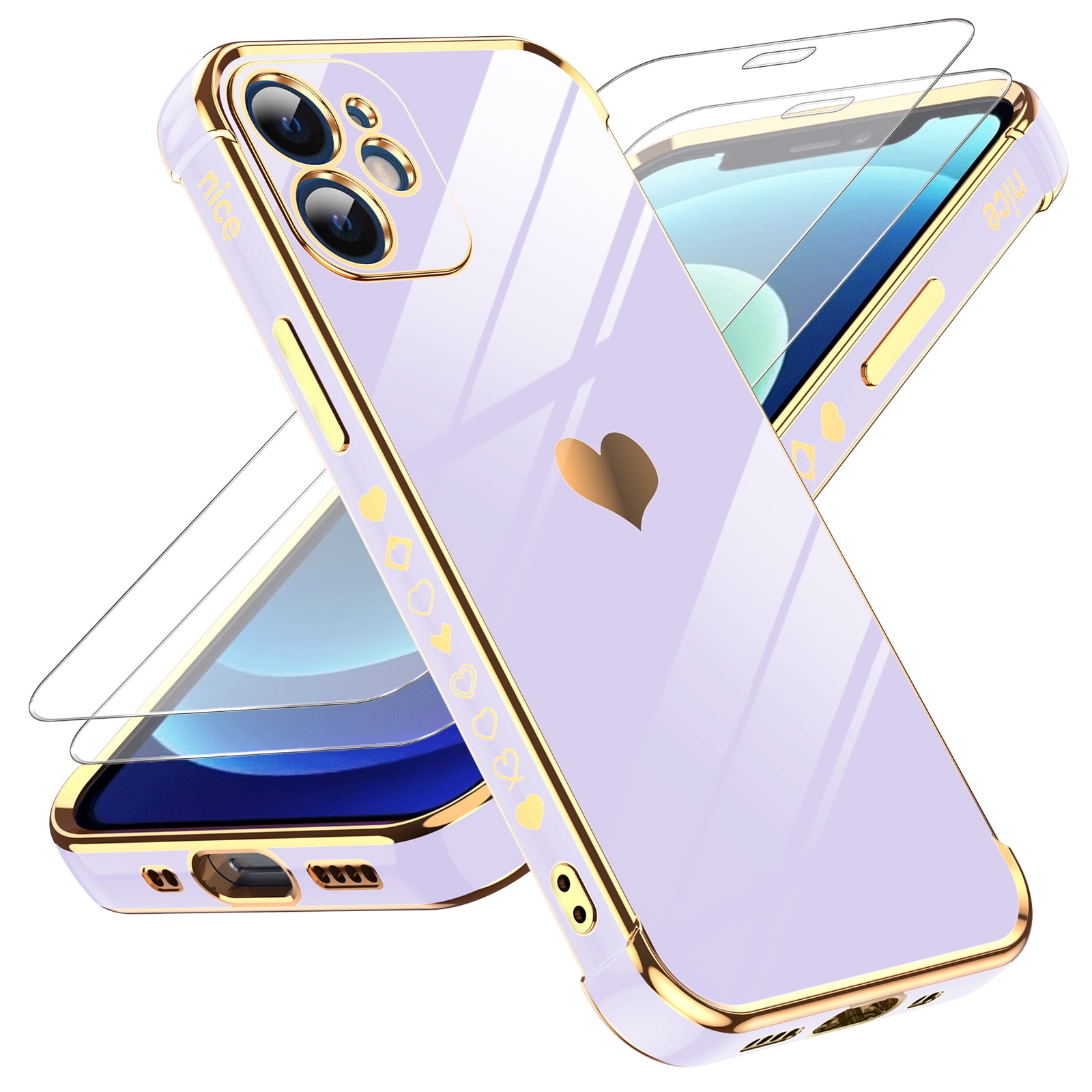 LeYi for iPhone 12 Mini Case: Soft Cute Shockproof Slim Phone Cover ...