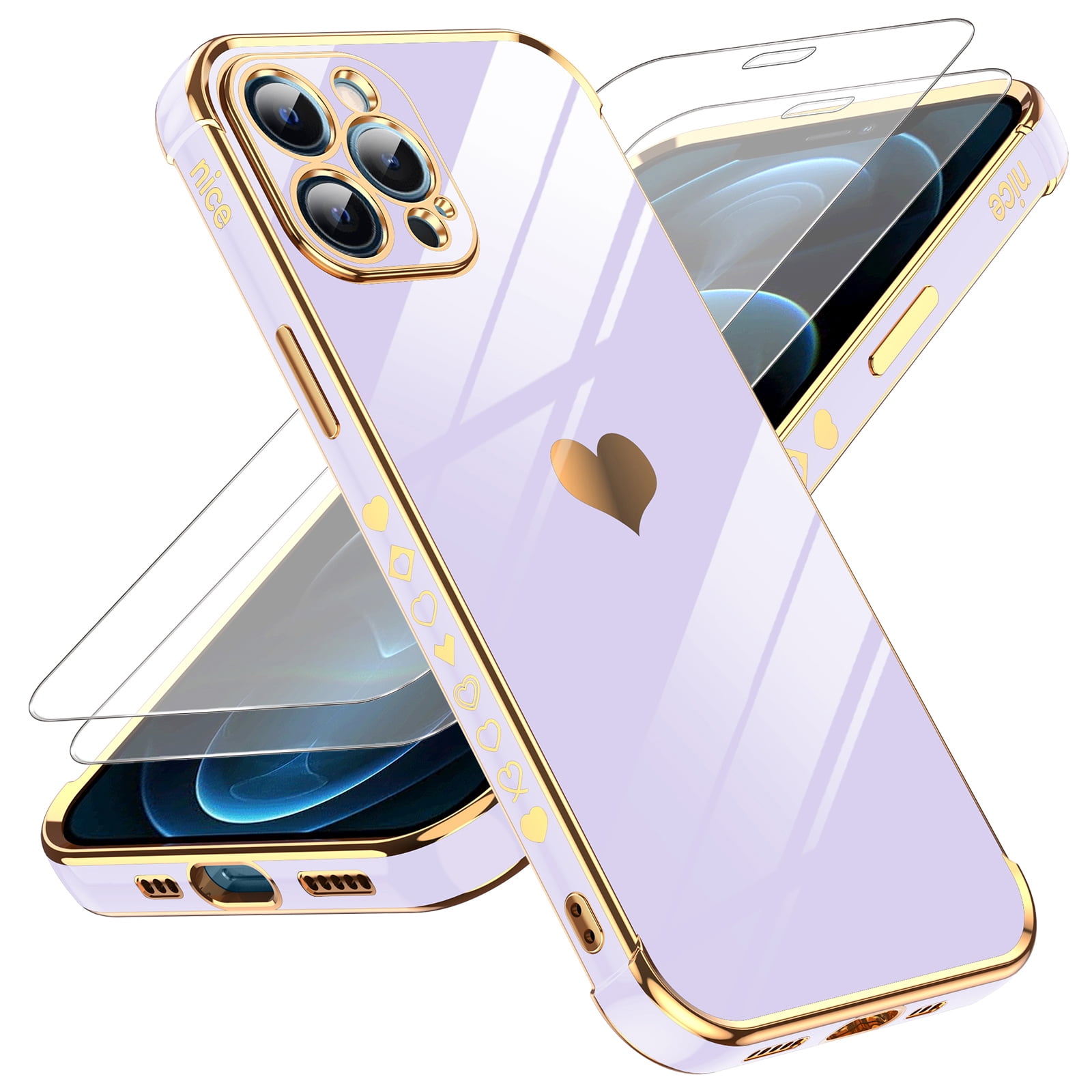 LeYi for iPhone 12 Pro Max Case: Soft Cute Shockproof Slim Phone Cover ...
