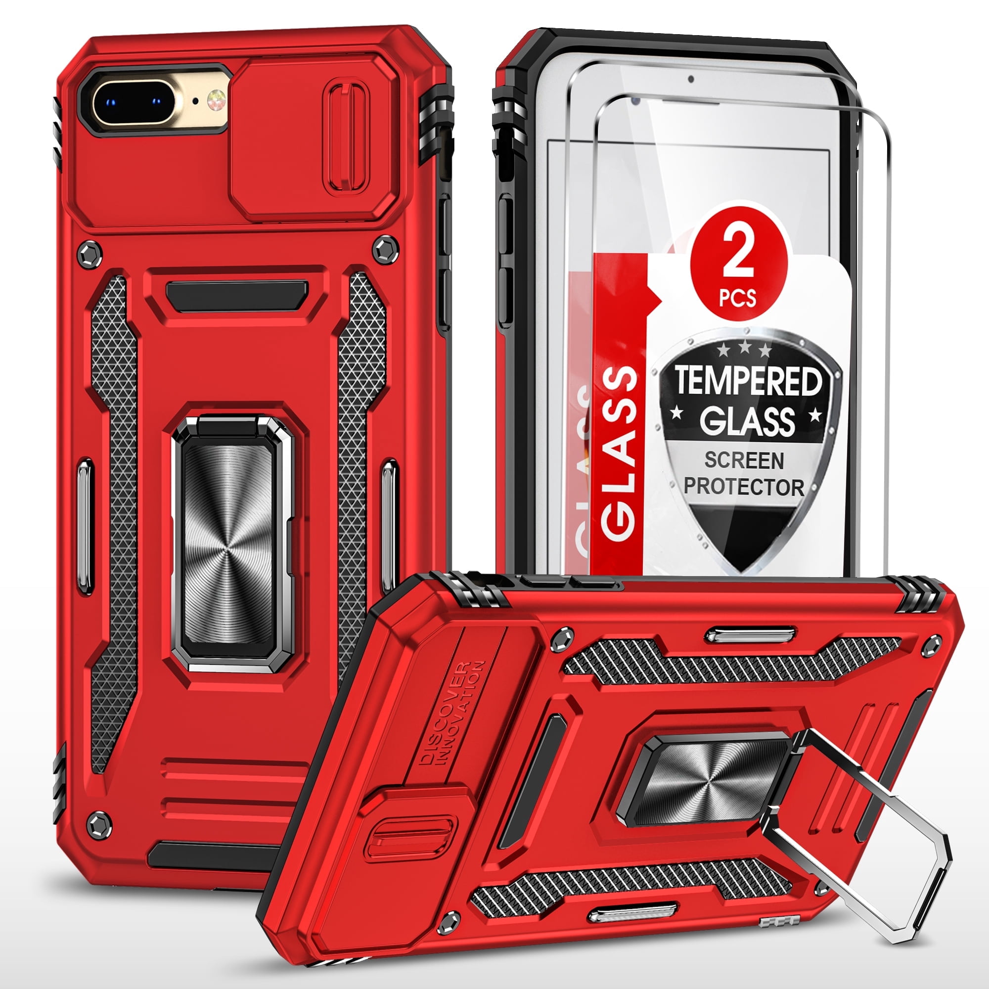 LeYi iPhone 8 Plus Case, iPhone 7 Plus Case with Screen Protector [2 ...