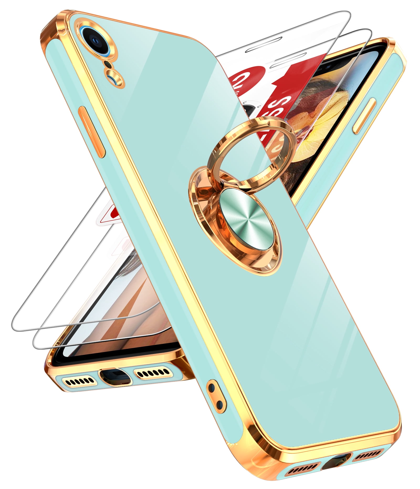 LeYi for iPhone XR Case: 2 Pack Tempered Glass Screen Protectors and ...