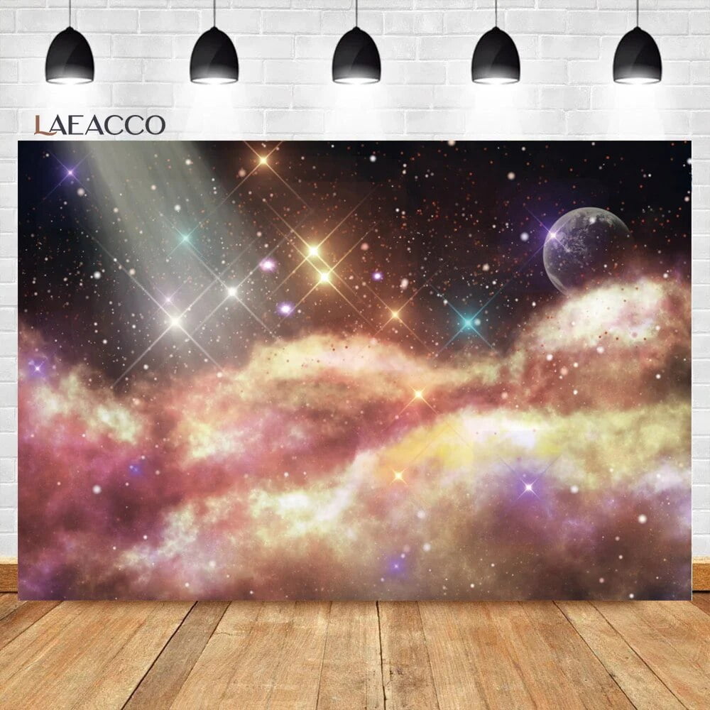Leacco Deep Space Theme Photography Background Colorful Mysterious ...