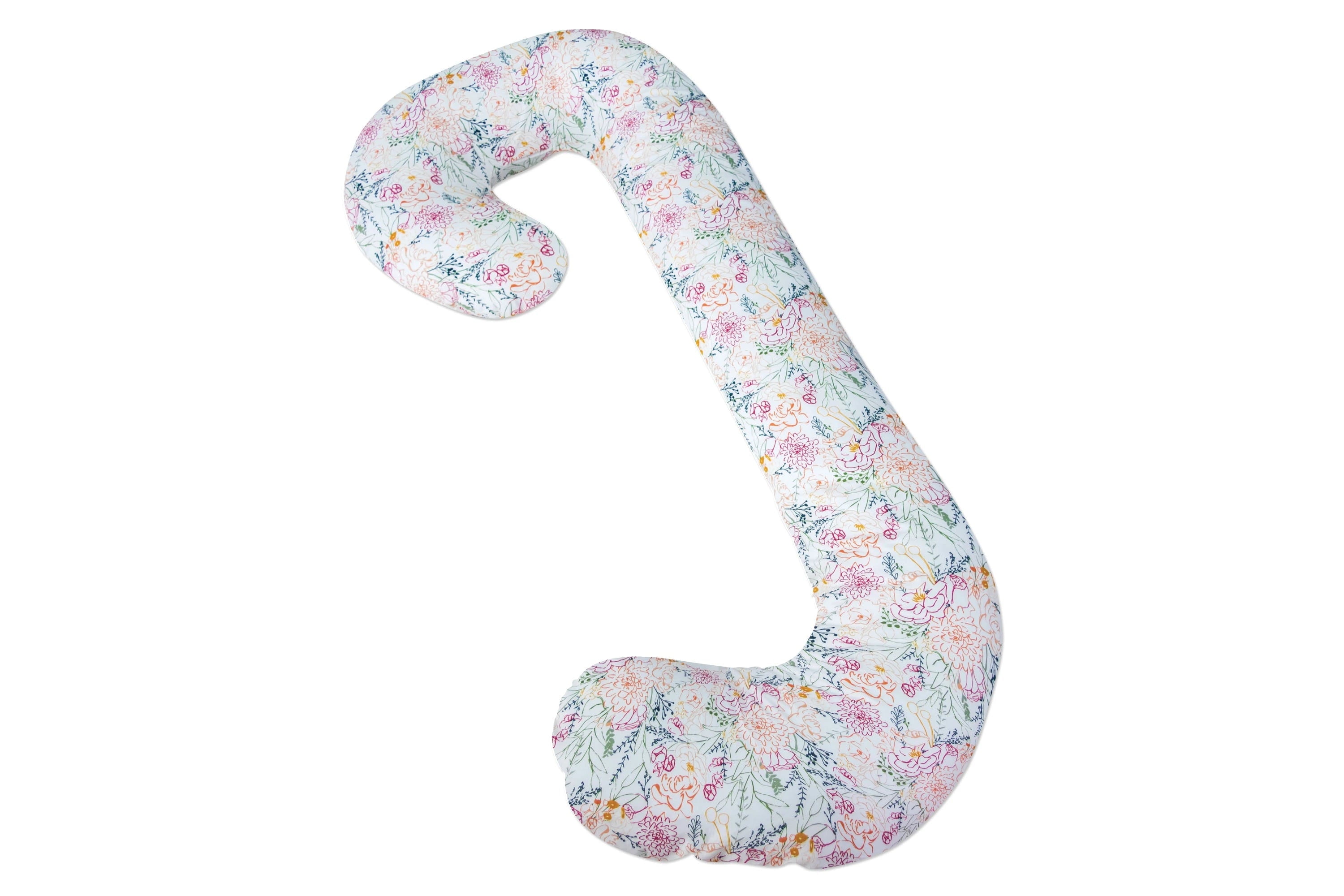 Leachco Snoogle Maternity Pregnancy C Pillow Case Cover Supreme Flower ...