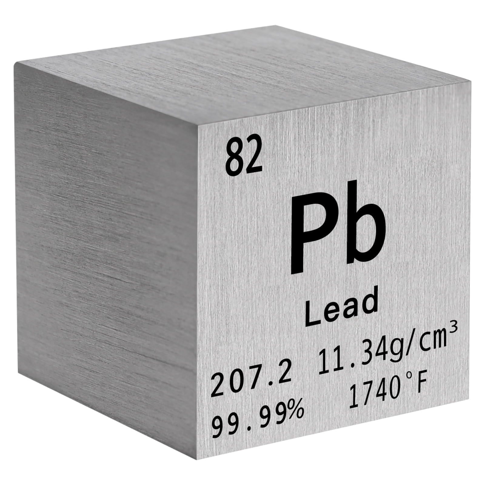 Lead Cube Pure Metal High Density Cube Laser Engraved Cube for Element ...