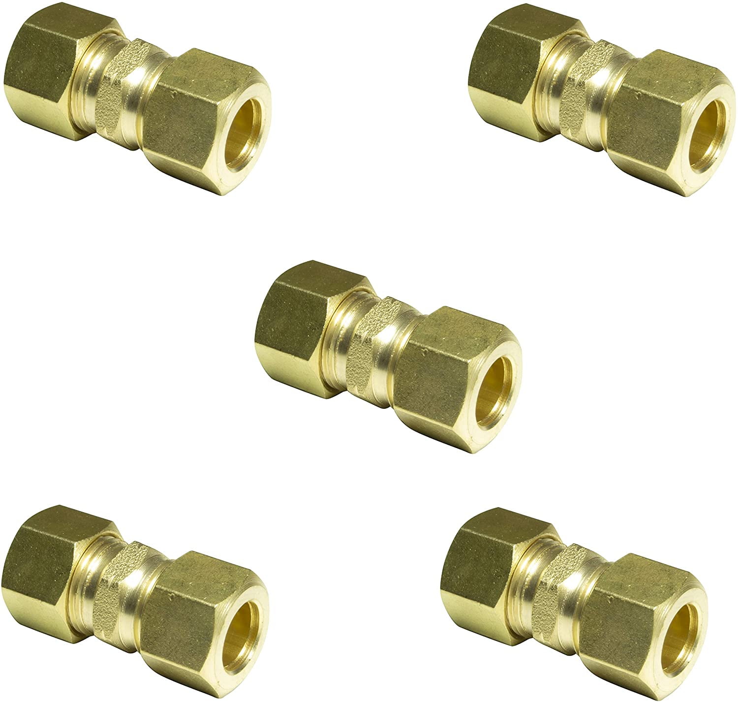 Lead Free Brass Union Coupling 3/8" COMP x 3/8" COMP Leak Proof Easy ...