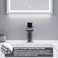 Lead-Free Single Hole Bathroom Faucet - Matte Black Stainless Steel ...