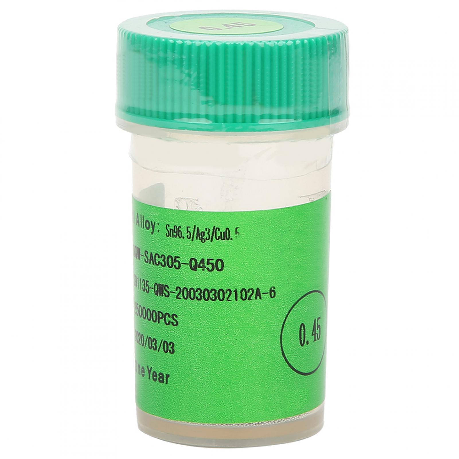 Lead-Free Solder Balls Tin Spheres - 0.45mm for PCB Soldering ...