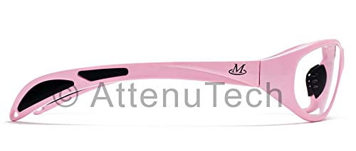 Lead Glasses X-Ray Radiation Eye Protection, Microlite Plus Pink Wrap ...