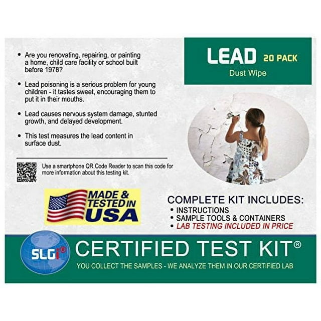 Lead Test Kit in Dust Wipes 20PK (1 Bus. Day) Schneider Labs - Walmart.com