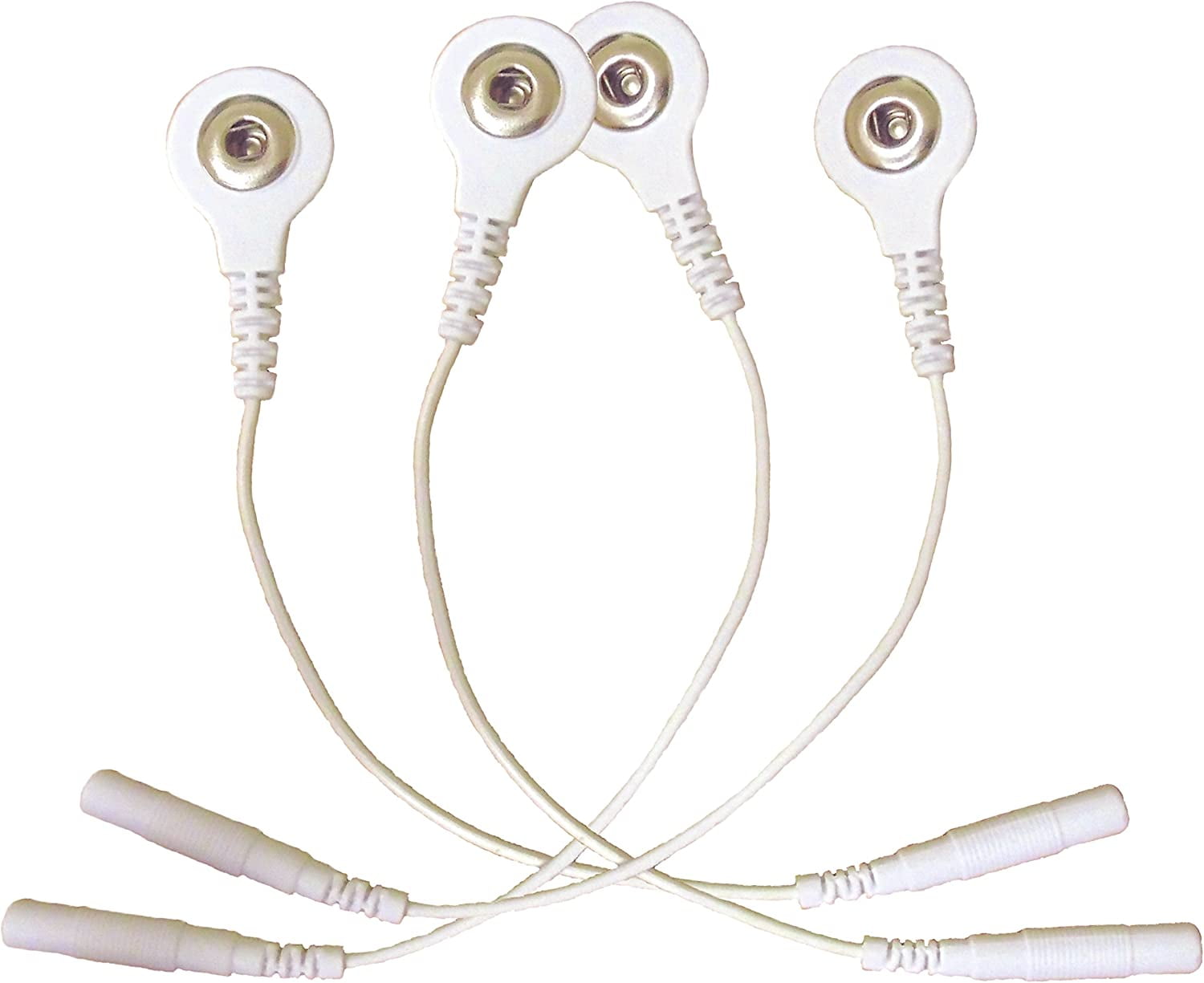 Lead Wires Cable TENS Wires 2mm Pin Electrode Lead Wires (4 Pieces ...