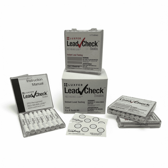 LeadCheck Swabs, Instant Lead Test- 6 Count Box of 8 Crystal Cases- 48 ...