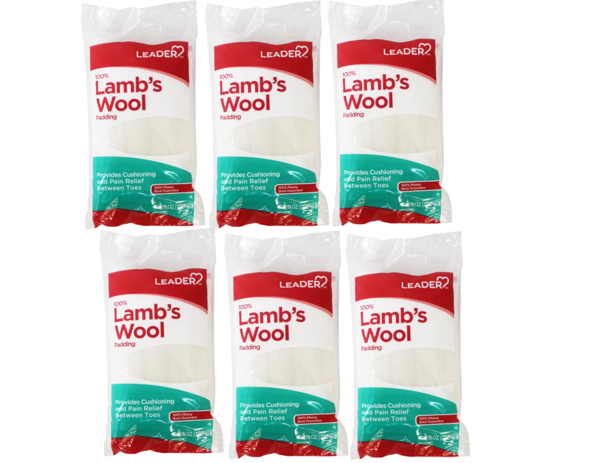 Leader 100% Lambs Wool Padding, Provides Cushioning and Pain Relief ...
