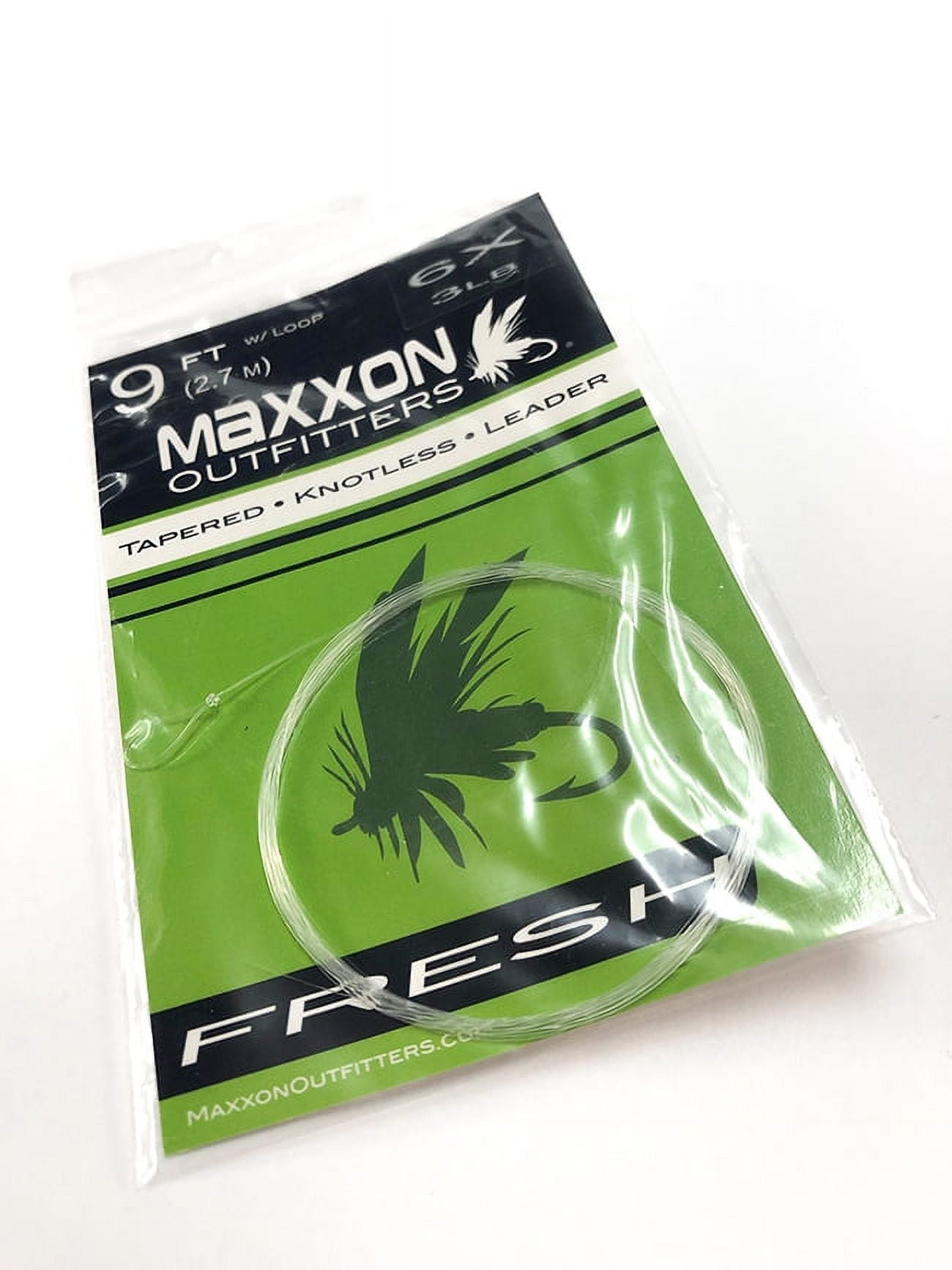 Leader 1X, 9ft, Clear Nylon Tapered Leader w/Loop - Walmart.com