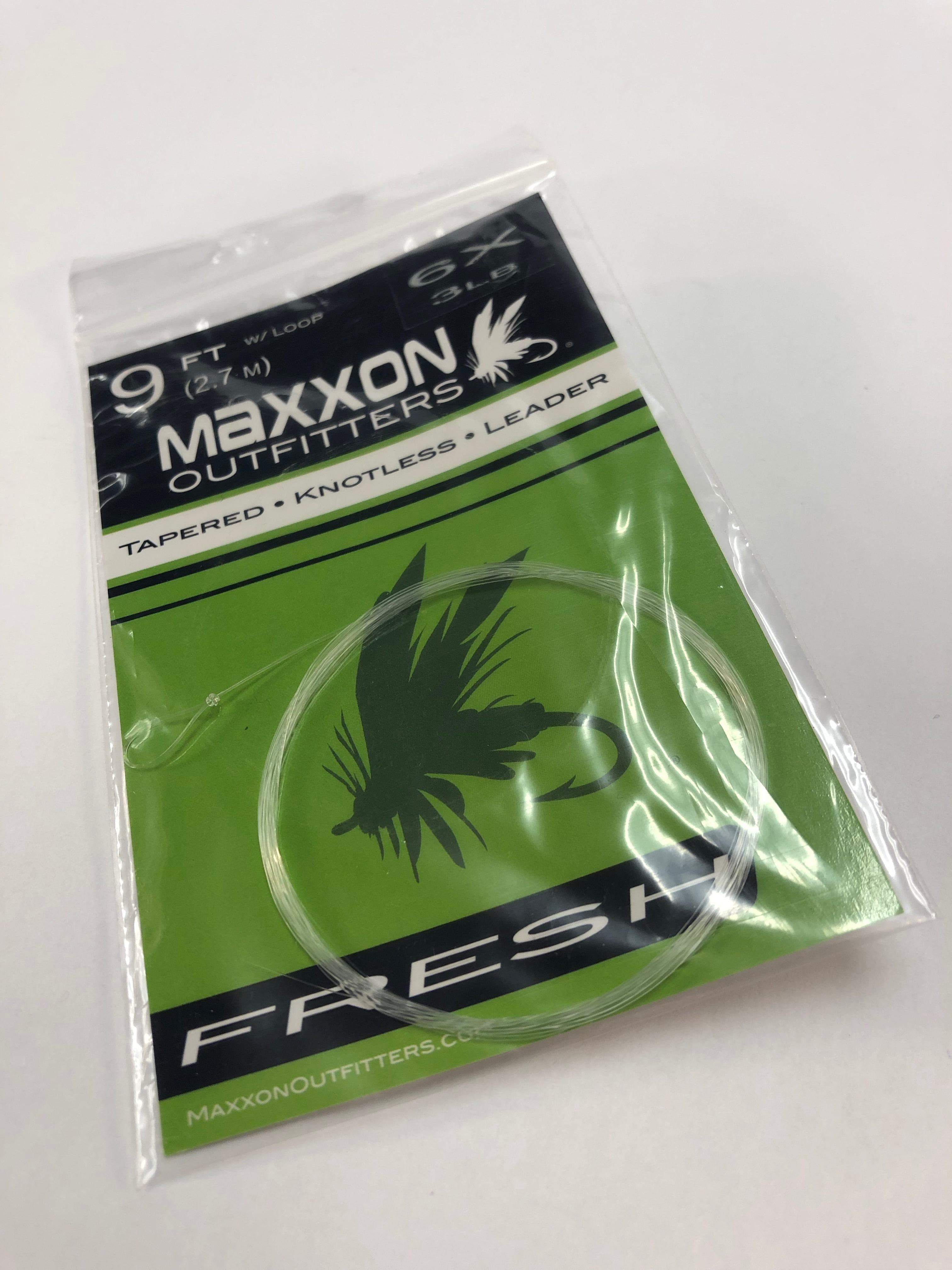 Leader 6X, 9ft, Clear Nylon Tapered Leader w/Loop - Walmart.com