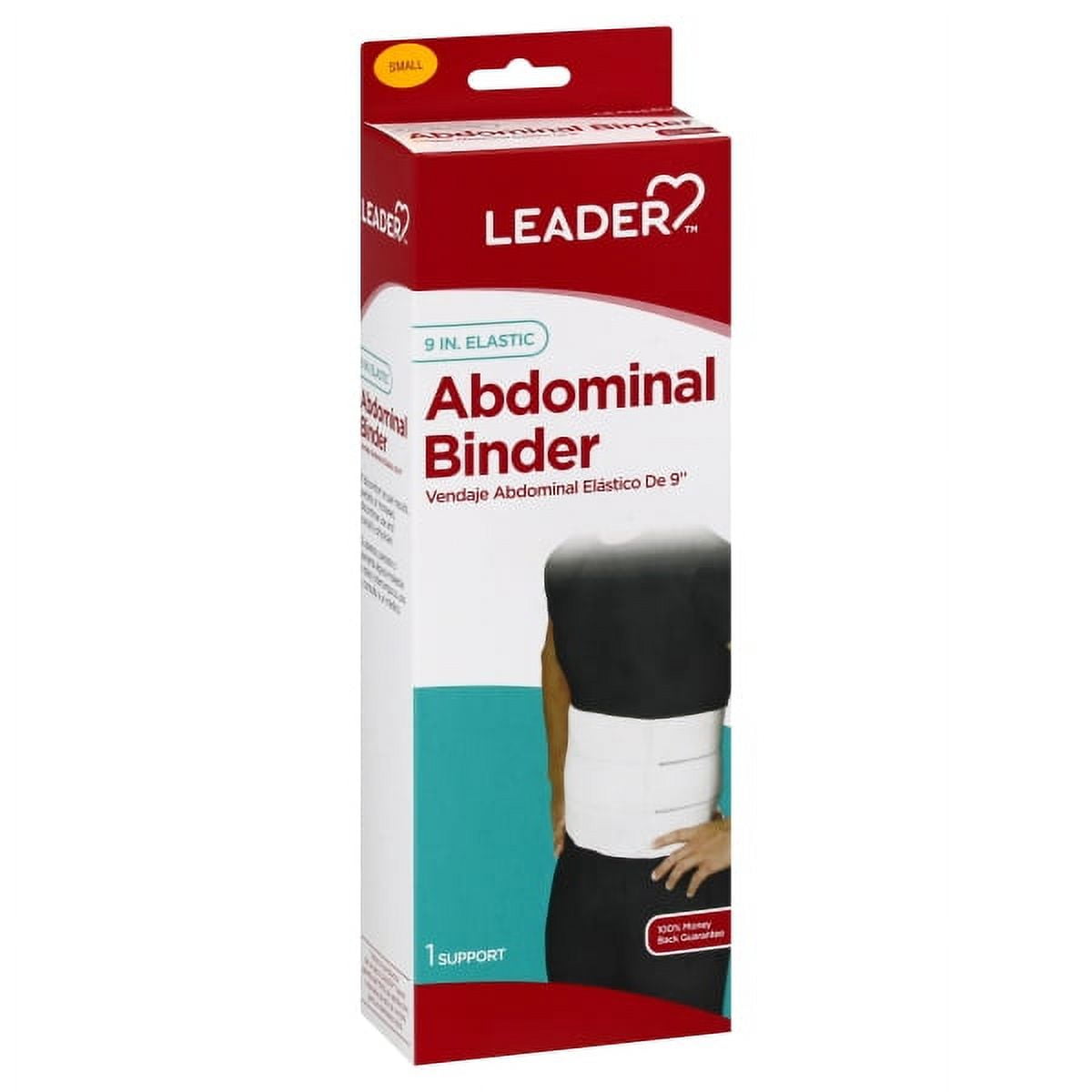 Leader Abdominal Binder 9in, White, Small, 1ct HSA/FSA Eligible ...