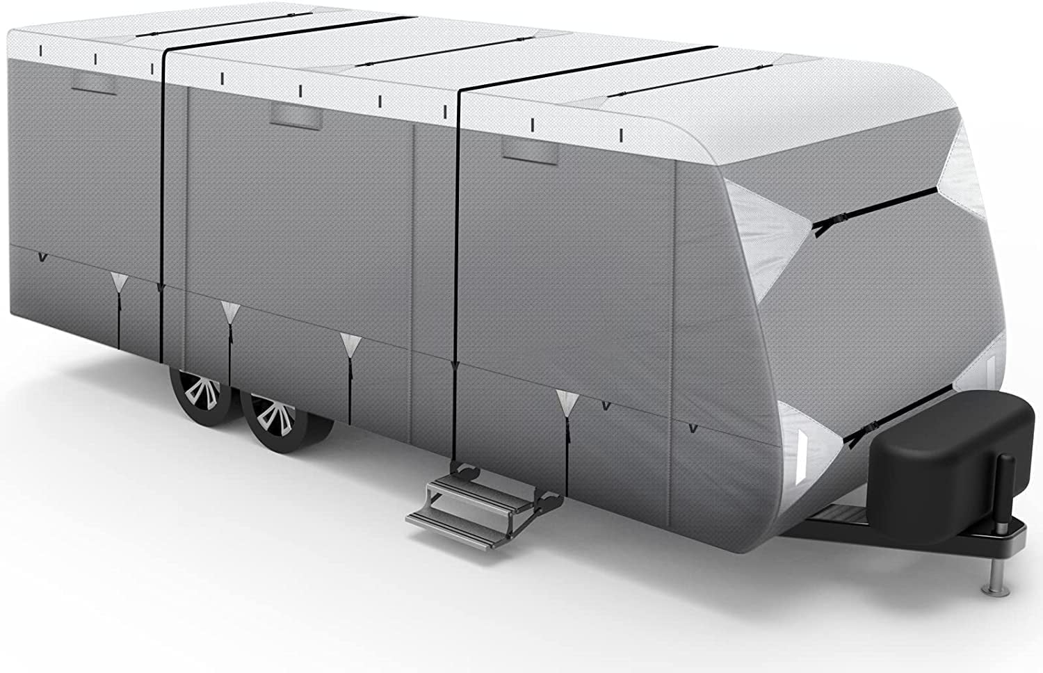 Leader Accessories 2024 Waterproof Upgraded Travel Trailer RV Cover ...