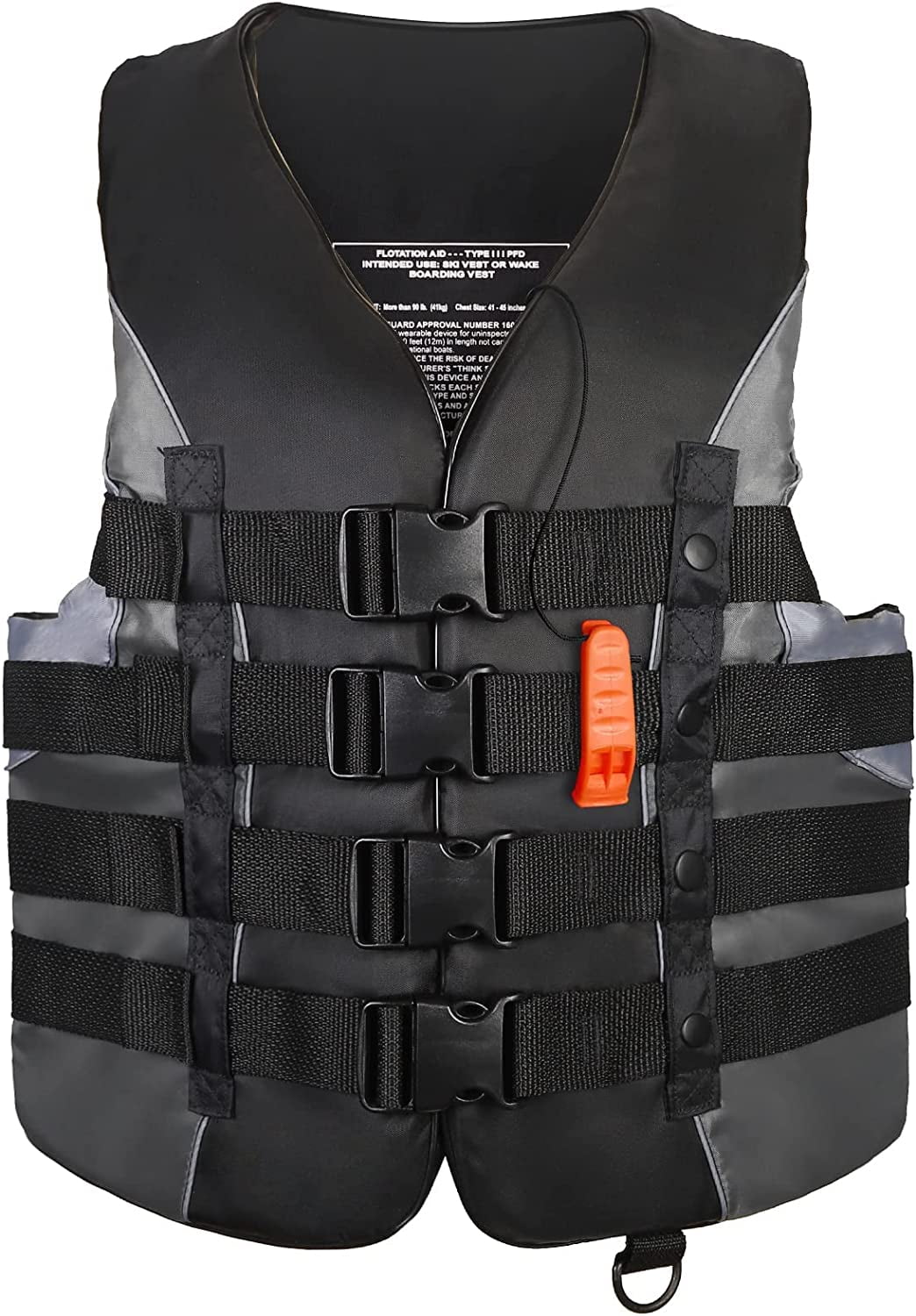 Leader Accessories Universal Life Vest For Adult USCG Approved Unisex ...