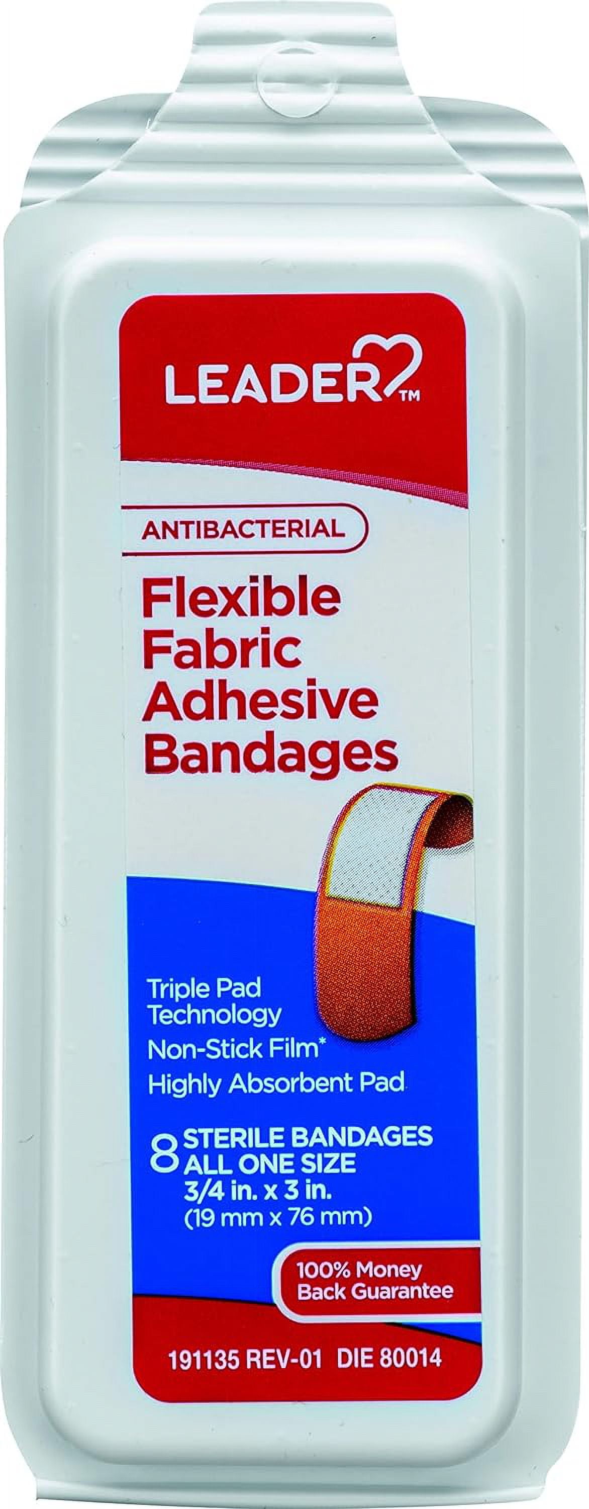 Leader Advanced Antibacterial Fabric Bandages, 8 ct HSA/FSA Eligible ...