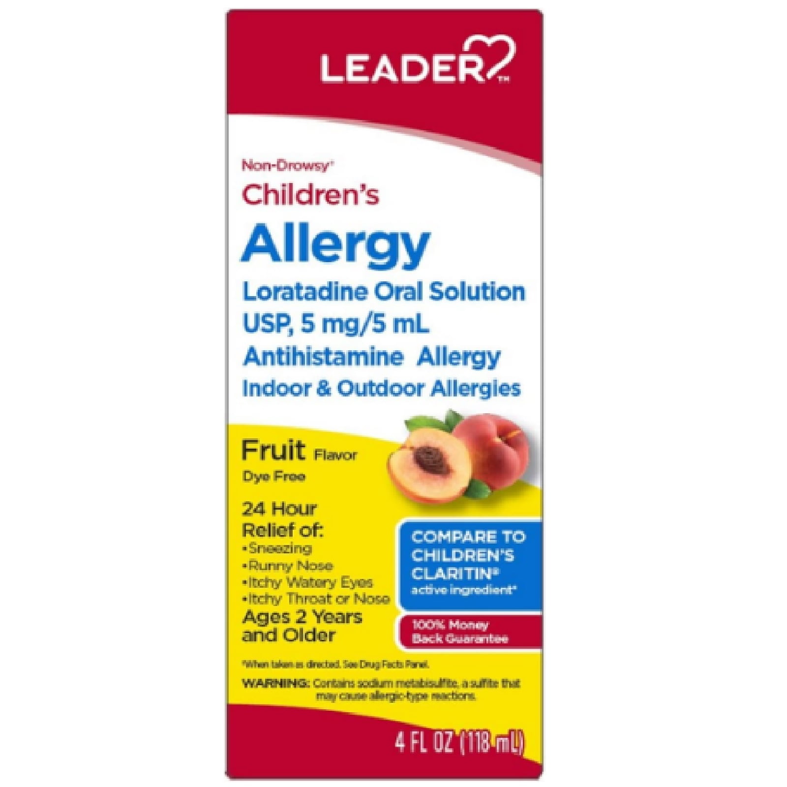 Leader Allergy Medicine Relief 5Mg Oral Liquid Solution Fruit Flavo,R 4 ...