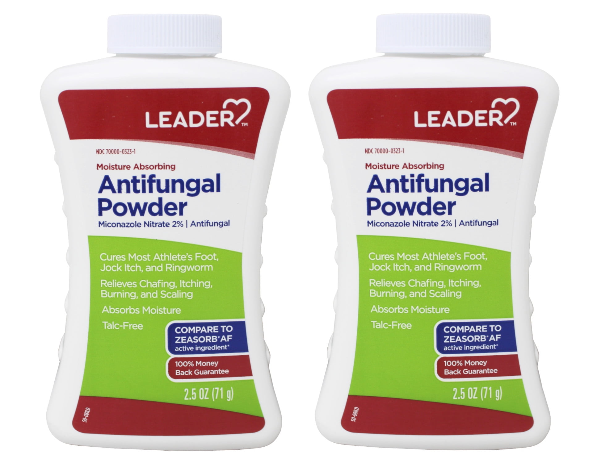 Leader Antifungal Powder Micanzole Nitrate 2%, Moisture Absorbing, Talc ...