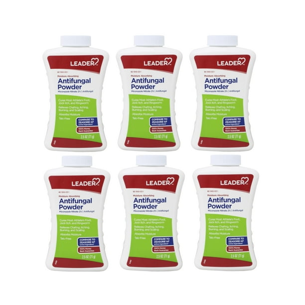 Leader Antifungal Powder Micanzole Nitrate 2%, Moisture Absorbing, Talc ...