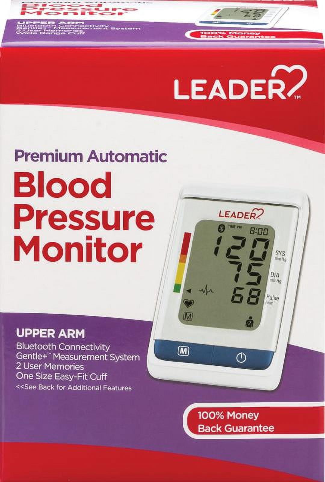Leader Blood Pressure Monitor, Upper Arm, 1 Count – Accurate Digital BP ...