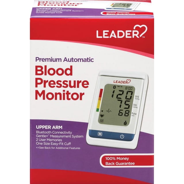 Leader Blood Pressure Monitor, Upper Arm, 1 Count – Accurate Digital BP ...