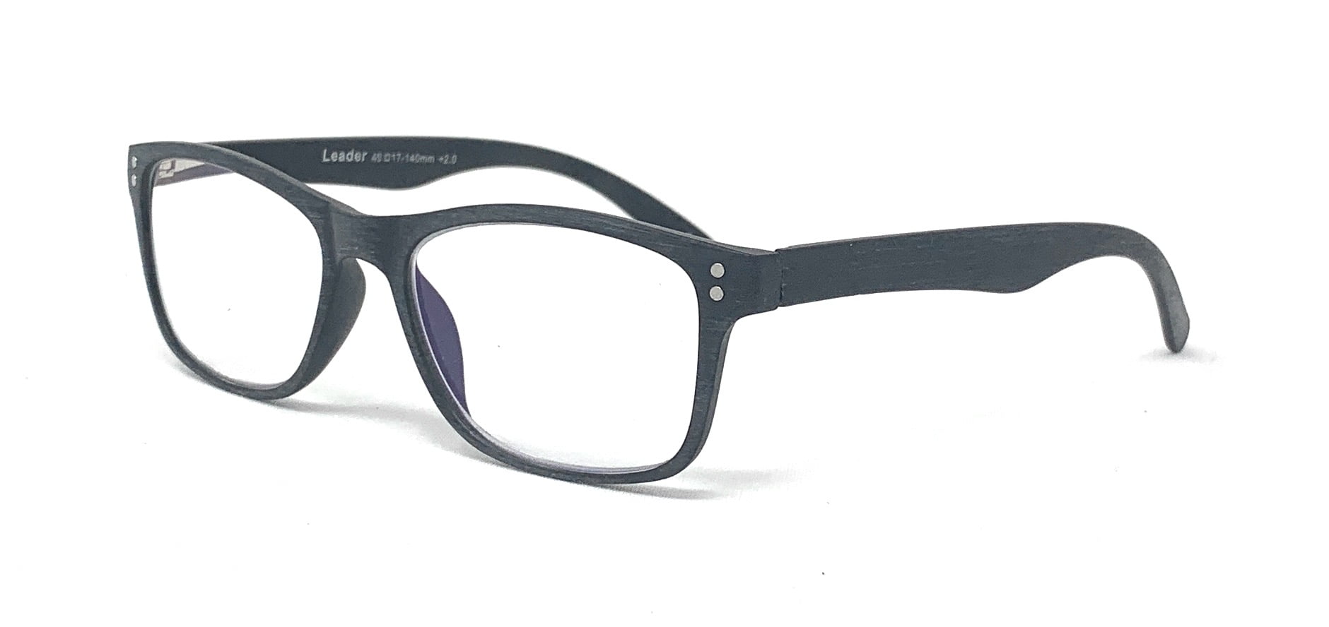 Leader Blu-Ban Reading Glasses Readers Brush Black Blue Light Protect ...