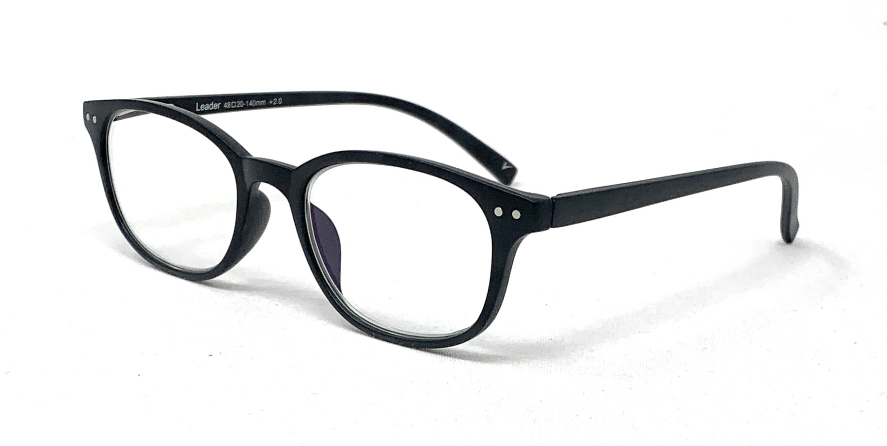 Leader Blu-Ban Reading Glasses Readers Matte Black Blue Light Protect ...