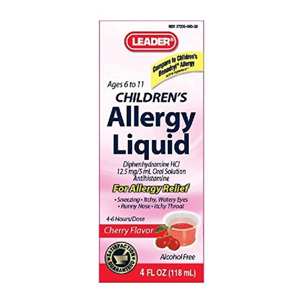 Leader Children Allergy Relief, Cherry Flavor, 4 Oz, 2 Pack - Walmart.com